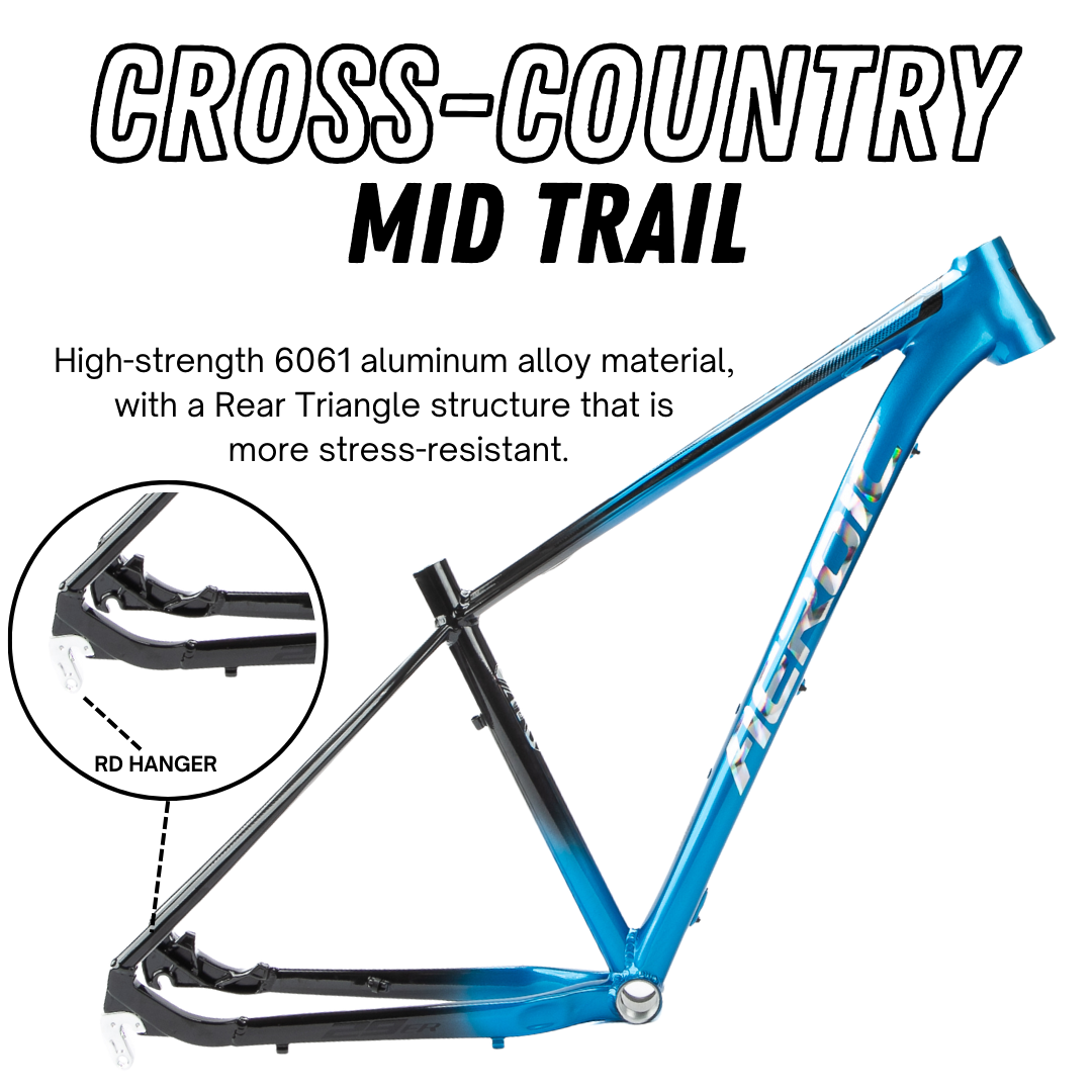 BIKE FRAME - Aluminum Alloy Mountain Bike MTB Frame 29ER Medium Bicycle ...