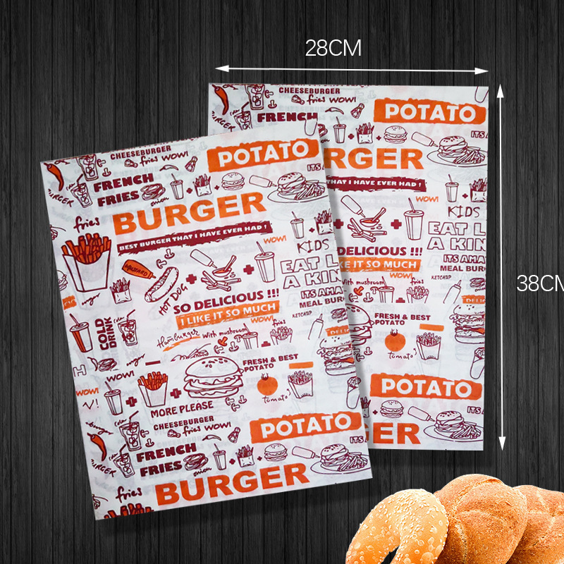 100pcs Greaseproof Paper Oil Proof Paper Kitchen Oil Absorption Paper ...