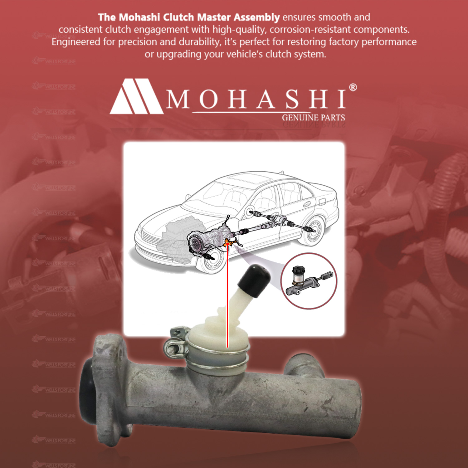 ISUZU ELF NPR ALUMINUM 94-UP 13/16" 8-97124-109-0 MOHASHI CLUTCH MASTER ...