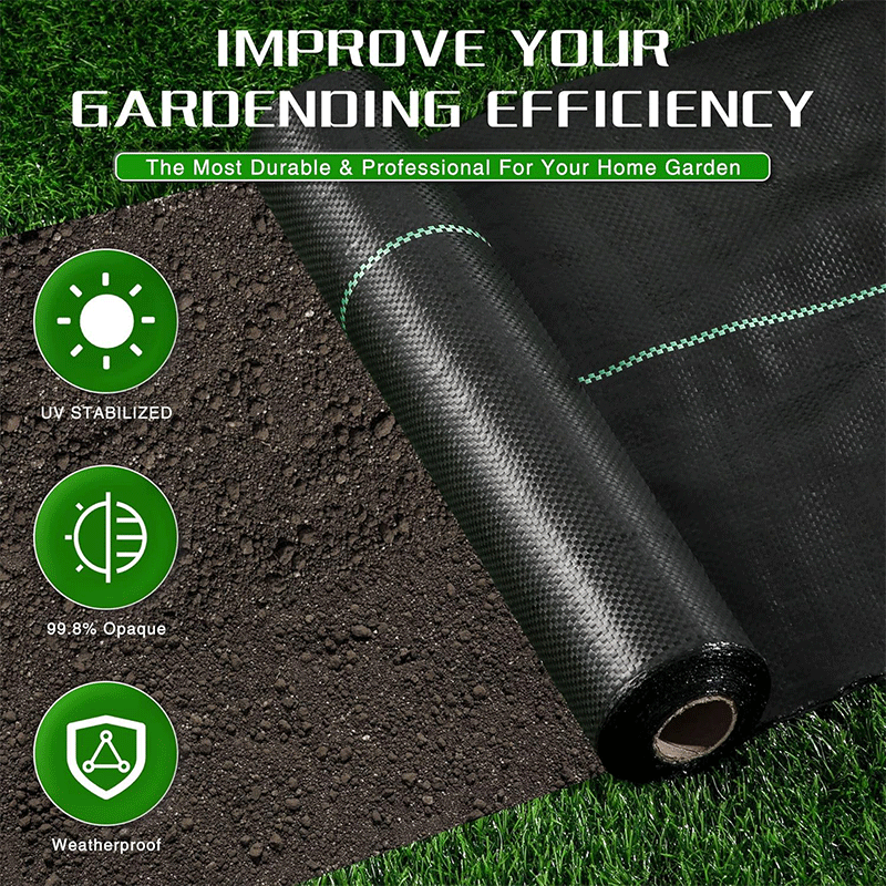 10/50m Agricultural Anti Grass Cloth Farm Weed Barrier Mat Plastic ...