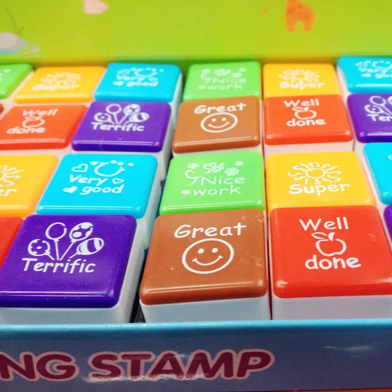 6pcs Cute Teacher Reward Stamps – Self-Inking Praise Seal for Kids ...