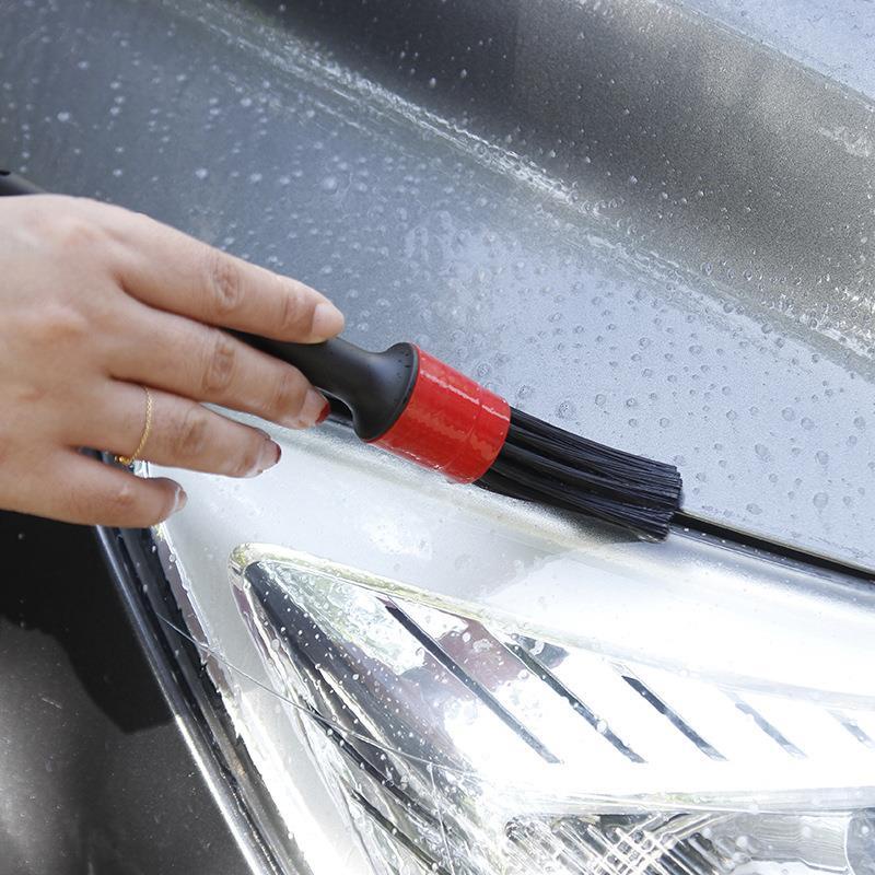 5PCS Car Brushes Long Soft Multipurpose Car Detailing Brush Set Wash ...