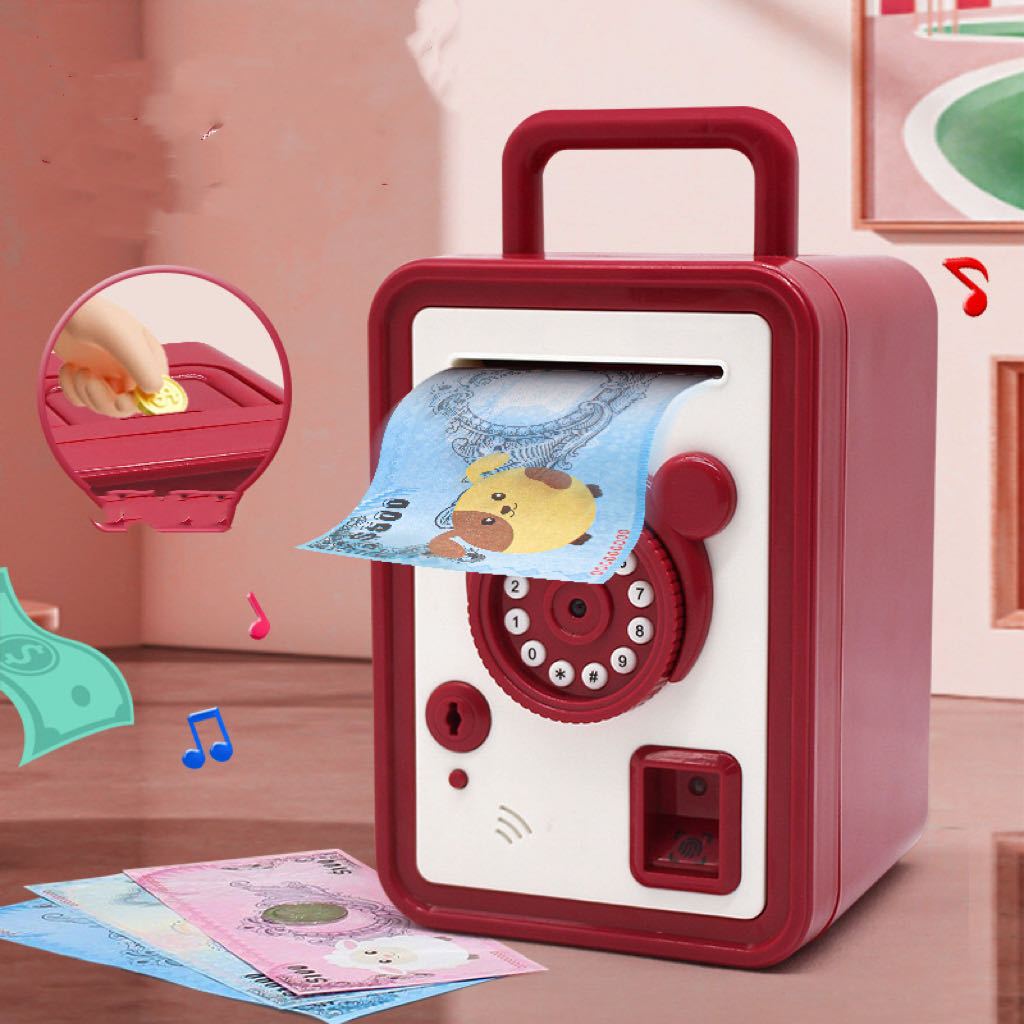 Children's Smart Mickey Bank ATM Machine With Fingerprint Unlocked Anti ...
