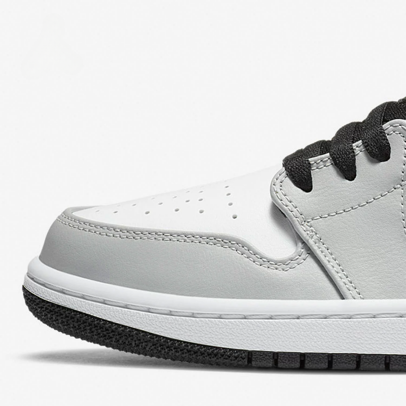 Jordan 1 Low Cut Black Grey Couple Shoes Men and Women with Box (Size ...