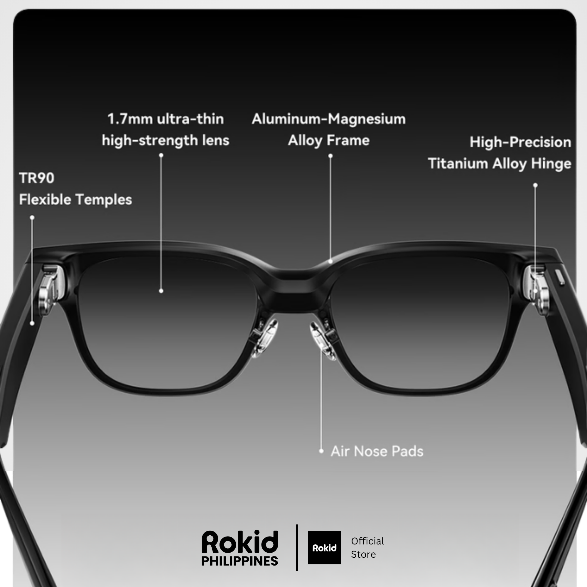 Rokid AI Glasses Dual Micro-LED Display • 12MP Camera • Real-Time Translation (Rokid Philippines ...