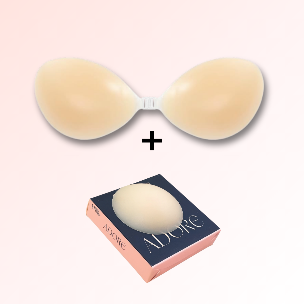 [Buy More Save More] ADORE Combo Adhesive Silicone Bra Sweatproof Anti ...