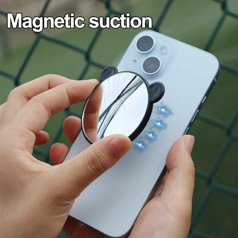 Selfie Mirror Phone Back Magnetic Wide Angle Lens Live Streaming Video ...