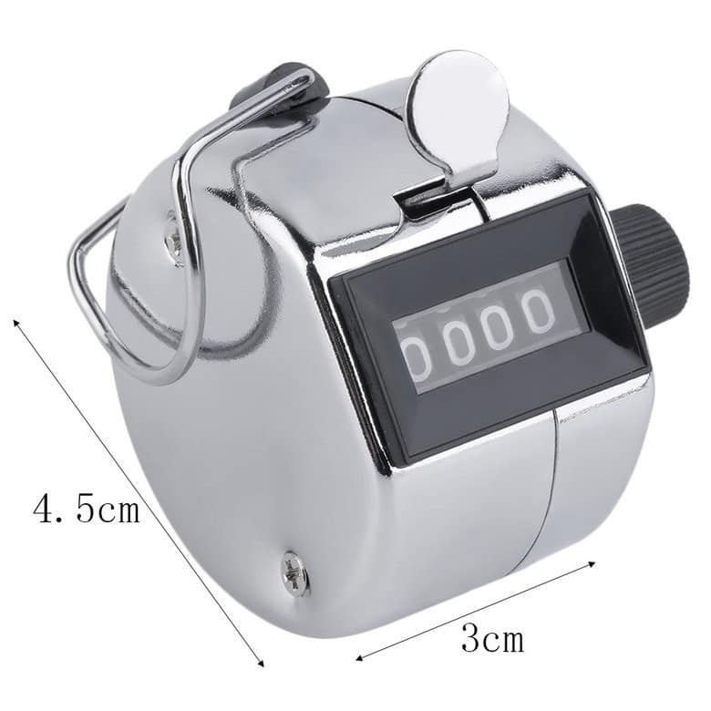 Mini Digital Hand Tally Counter 4-Digit Manual Handheld Counting Device ...