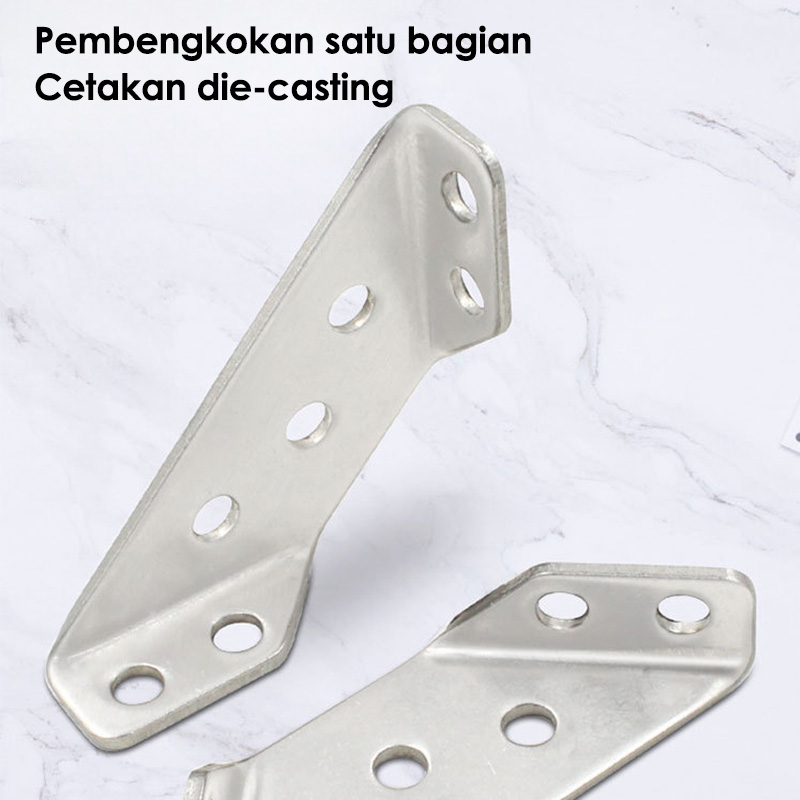 20-40pcs COD Set Metal Trapezoid Angle Bracket Stainless Steel ...