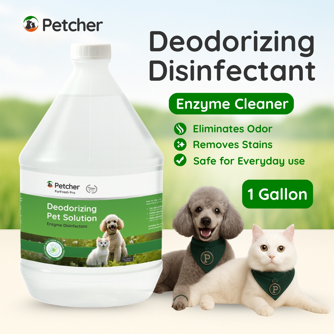 Petcher Litter Area & Pet Toilet Deodorizer Enzyme Cleaner for Pet ...