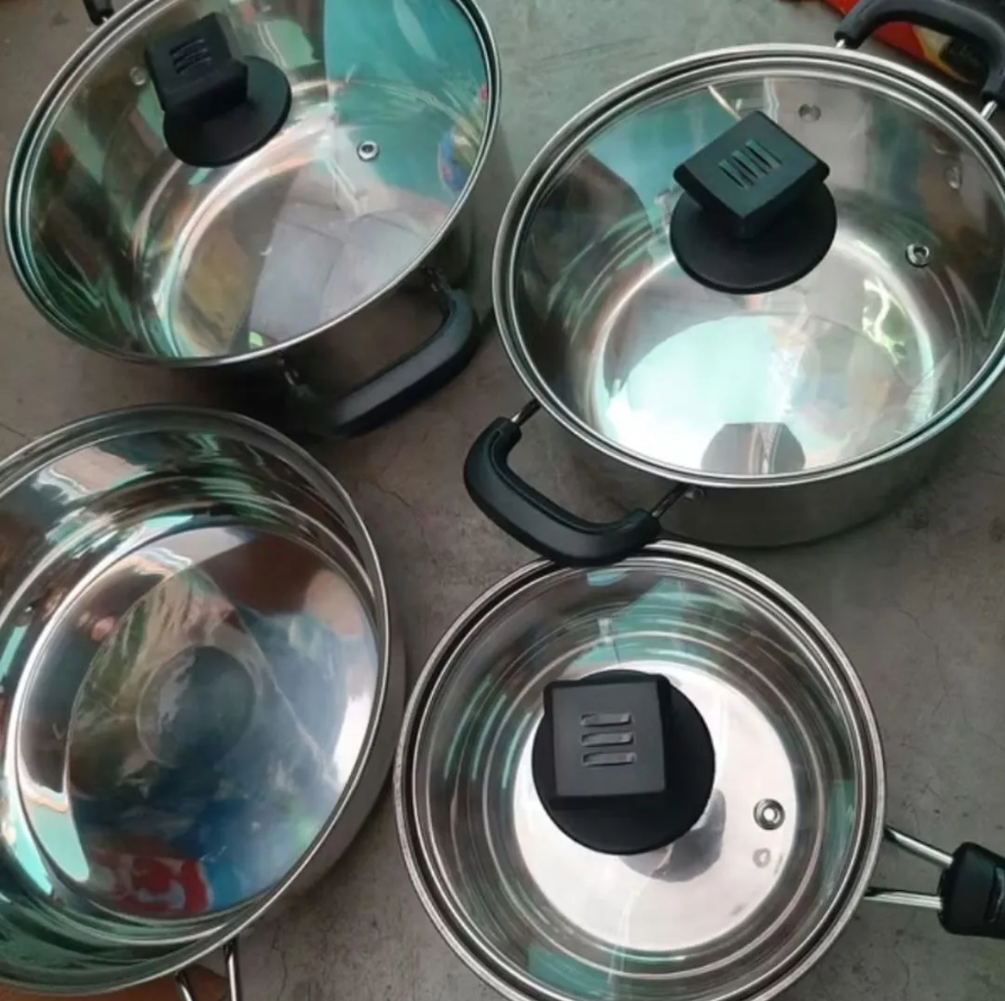 MICROMATIC COOKWARE SET MODEL:MC4 / HIGH QUALITY STAINLESS STEEL ...