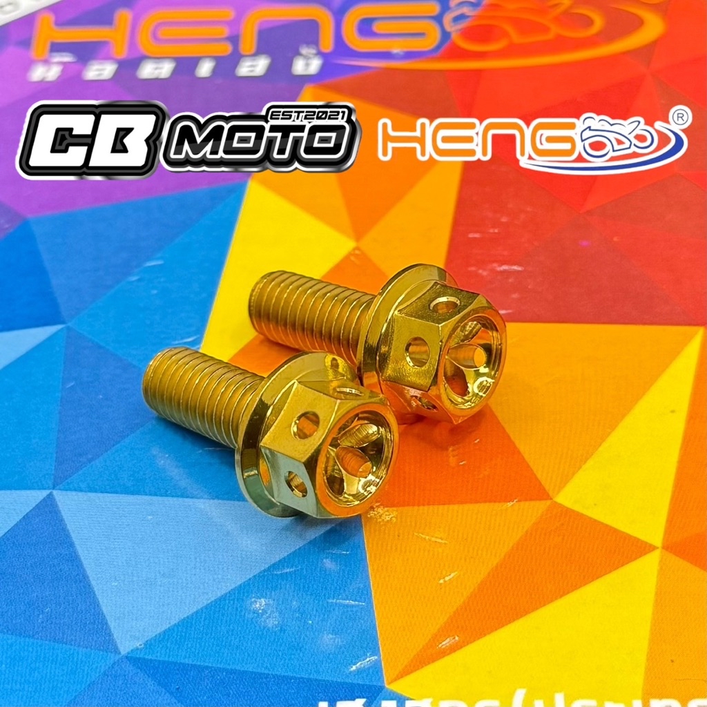 HENG / SC SIAM BOLTS FOR 2POT CALIPER BRACKET CNC TITANIUM CONCAVE ...