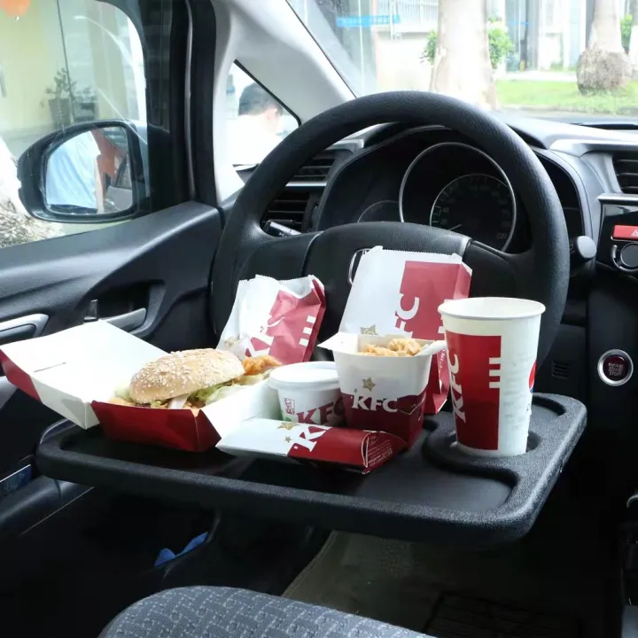 Car Portable multifun steering wheel food tray computer laptop desk ...