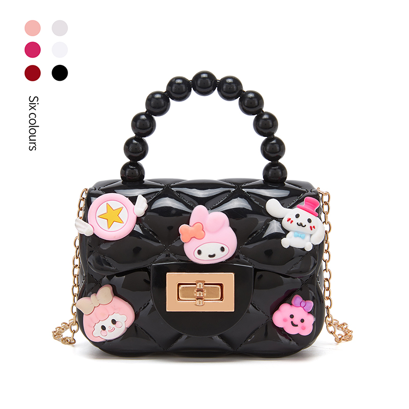 Mumu 5092 PVC Cute Mini Jelly Sling Bag With Handle For Kids Girls ...