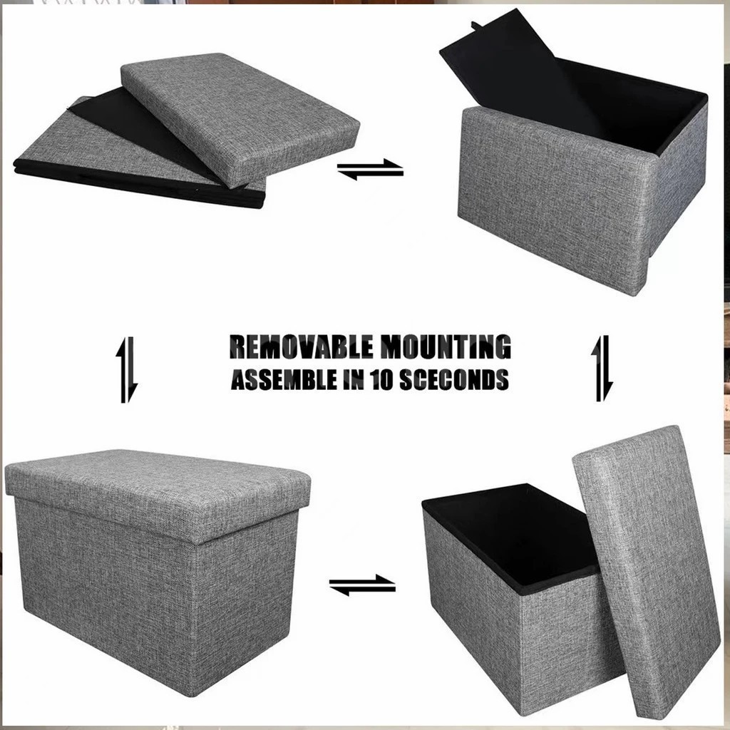 Arcus Stool Sofa Chair Storage Box Bench Large Foldable Storage Stool ...