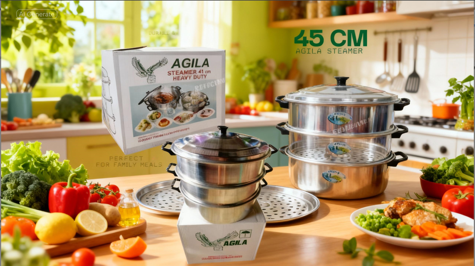 45CM AGILA STEAMER , HEAVY-DUTY STAMER , STEAMER FOR PUTO , STEAMER FOR ...