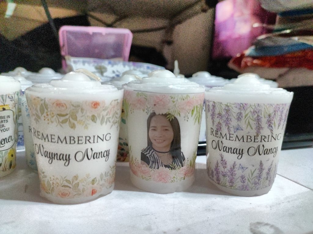 Personalized Vigil Candles for Undas | Memorial Candles | Shopee ...
