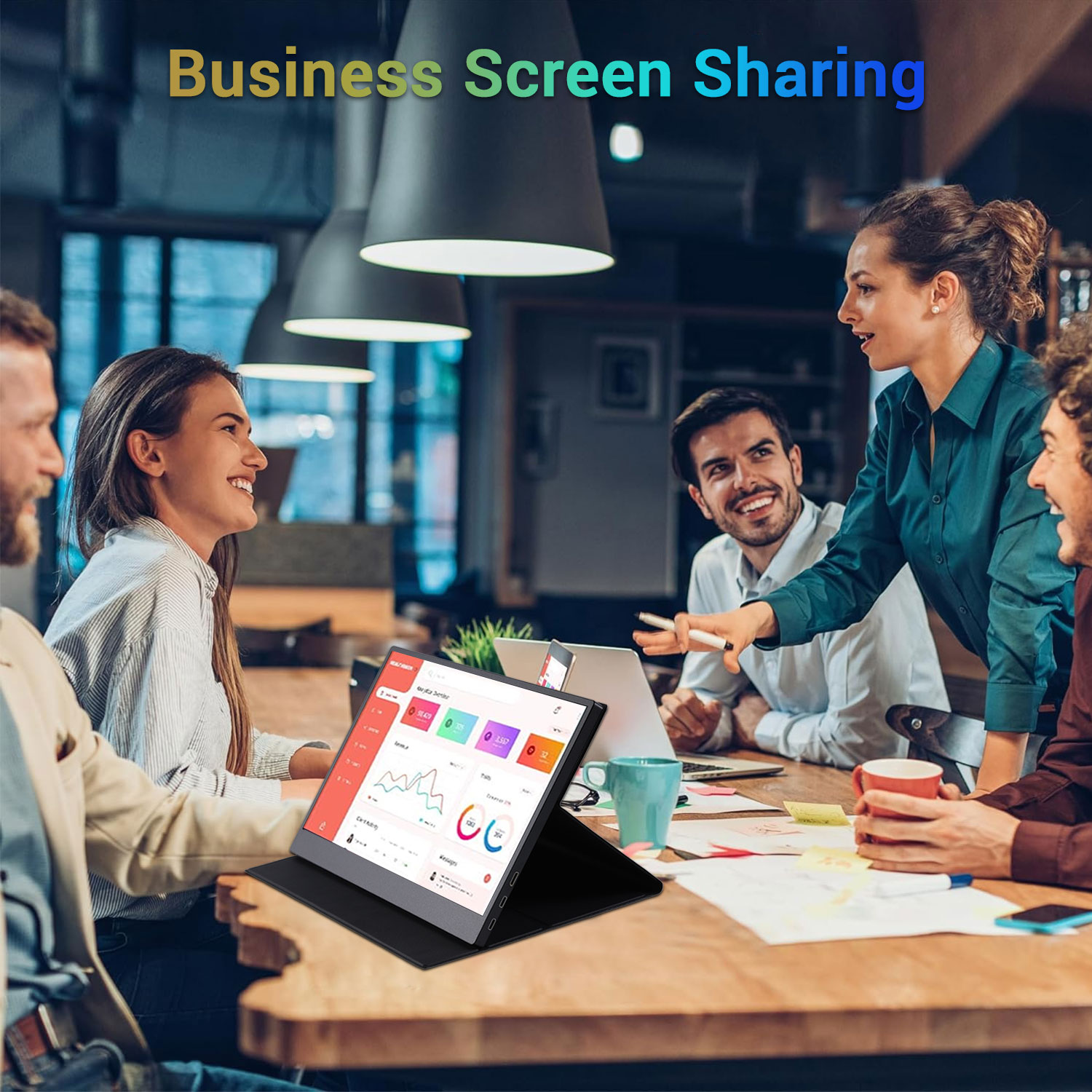 15.6-inch 1080P FHD HDR portable monitor, computer expansion screen ...