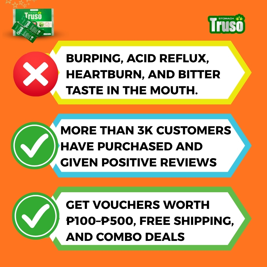 Truso Stomach Acid Reflux - for heartburn, bloating, natural ...