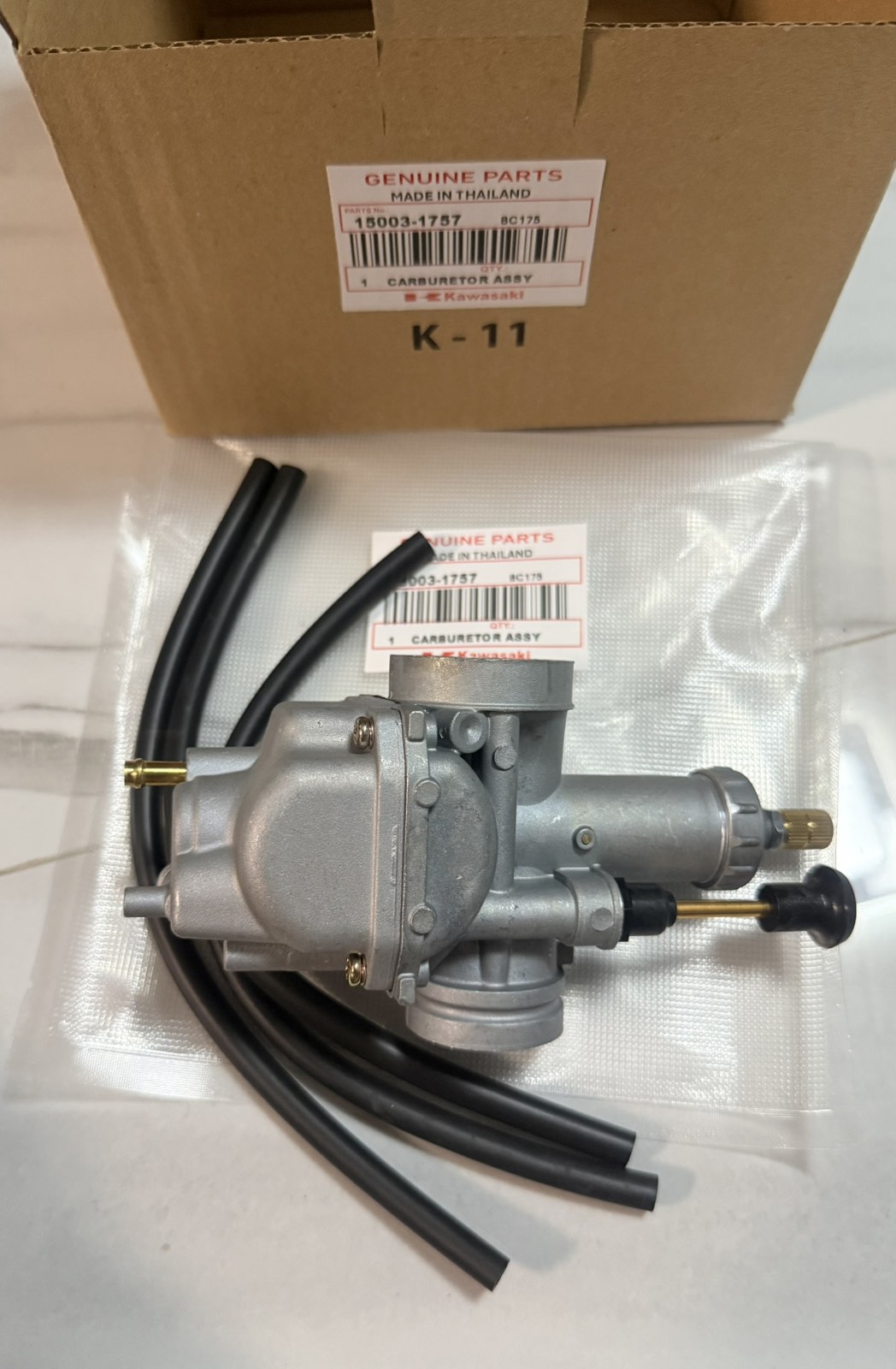 KAWASAKI CARBURETOR BARAKO 175 GENUINE PARTS 15003-1757 CTX | Shopee ...