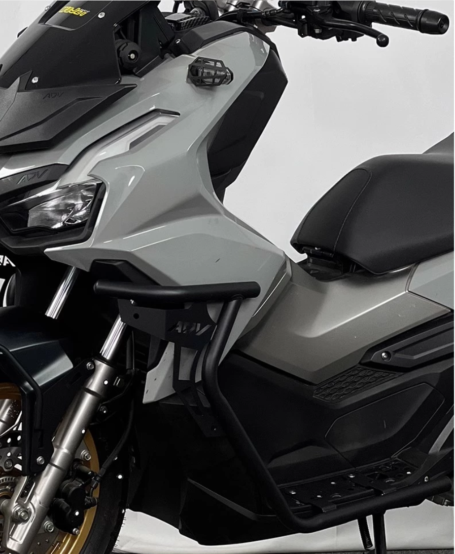ADV 160 HALF CRASH GUARD MATTE BLACK HEAVY DUTY WITH ADV 160 LOGO ...