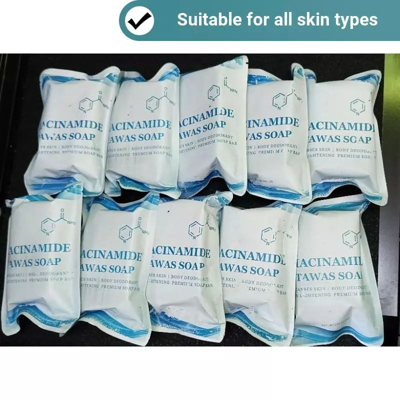 Niacinamide Tawas Soap with Natural Antiperspirant and Skin Texture ...