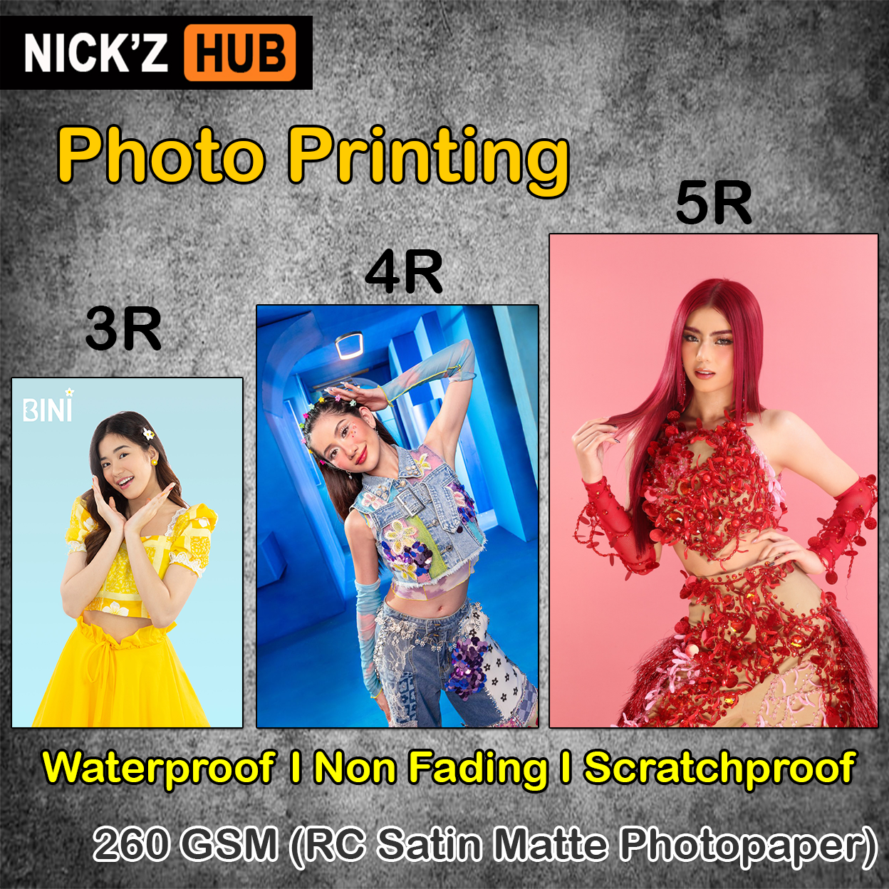 Photo print 3R 4R 5R 6R A4 Size I High Quality Print I RC Satin ...