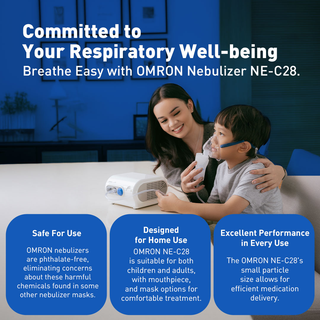 Omron NE-C28 Compressor Nebulizer Machine Asthma with Complete Set | Shopee Philippines