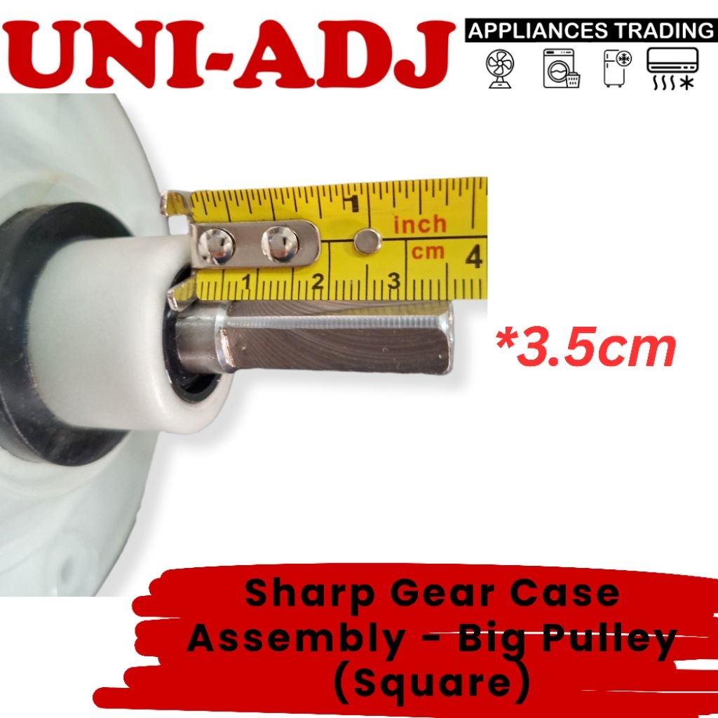 Sharp Gear Case Assembly Big Pulley Square (SQ) Type for Washing ...