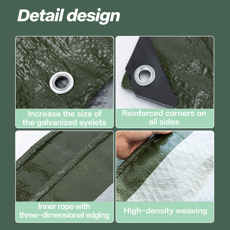 Deli Vusign Tarpaulins Waterproof Canvas Canopy Rainproof Canvas Tent ...