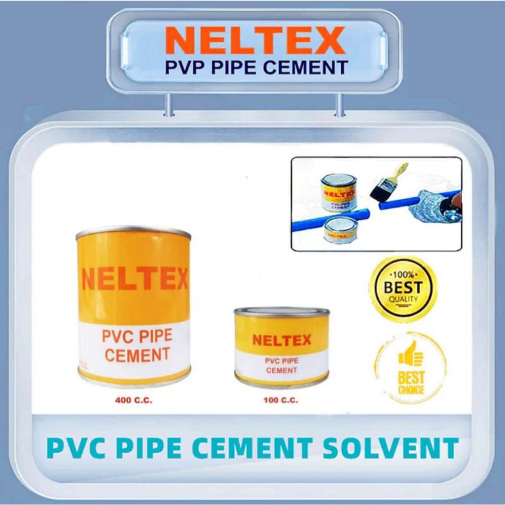 Neltex PVC Pipe Cement 100CC, 200CC, 400CC Options | Shopee Philippines
