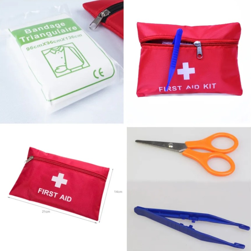 First Aid Kit Set Emergency Kit complet Outdoor Car Family Medical Kit ...