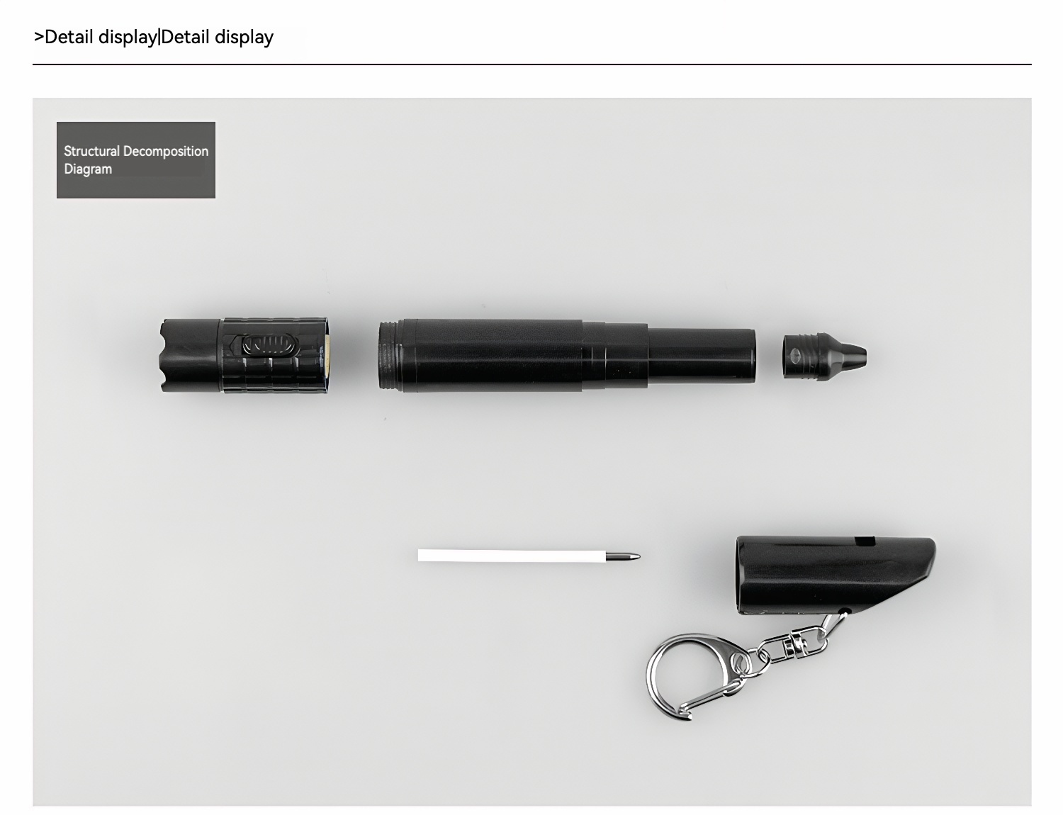 Premium 3 in 1 Emergency Ballpen Whistle Flashlight With Whistle with ...