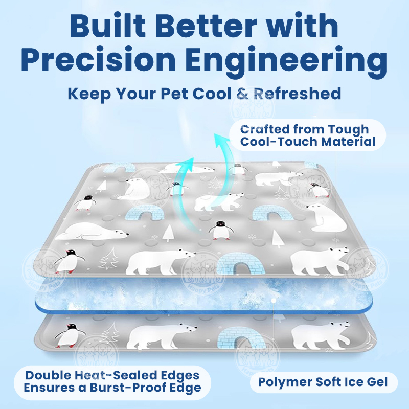 Dog Cooling Mat Gel Ice Mat Dog Cat Pad Waterproof Cat Dog Sleeping Bed ...