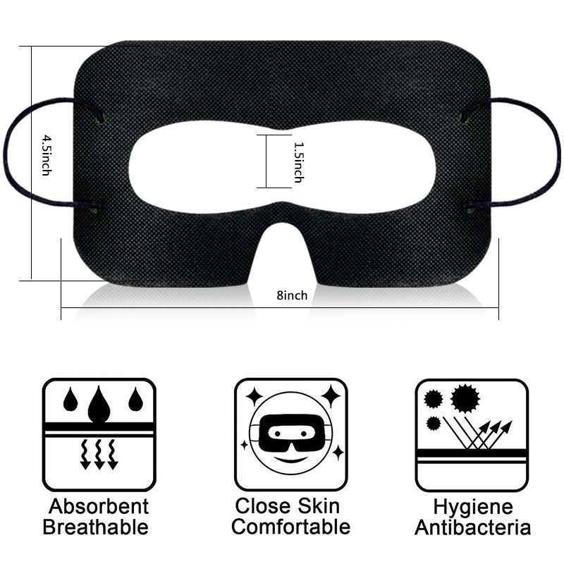 50PCS VR Eye Mask Black/White for Oculus Quest 2 Accessories Sweat ...