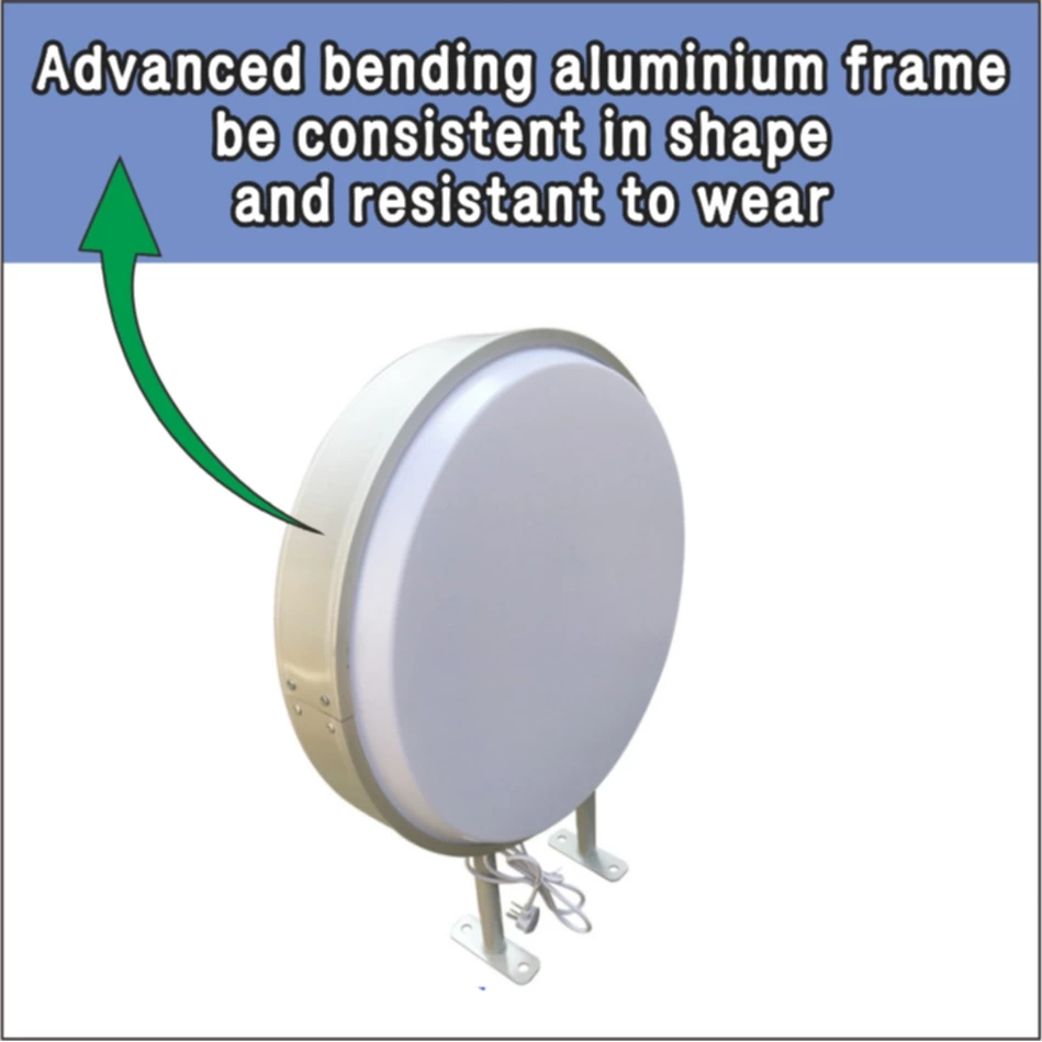 DPS Advertising Outdoor Sign LED Light Rectangular/Round Double Sided ...