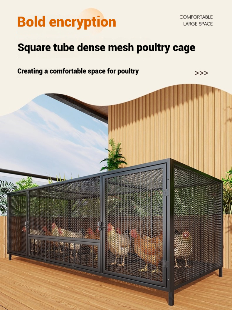 PapiPets Chain Link Chicken Coop Durable Outdoor Hen House for Poultry ...