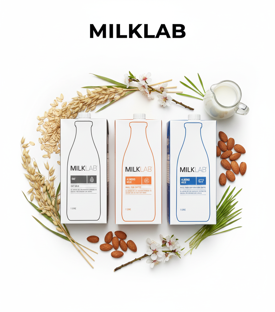 Milklab Assorted Milk 1L – Dairy, Oat, Almond | Barista-Grade Café Milk ...