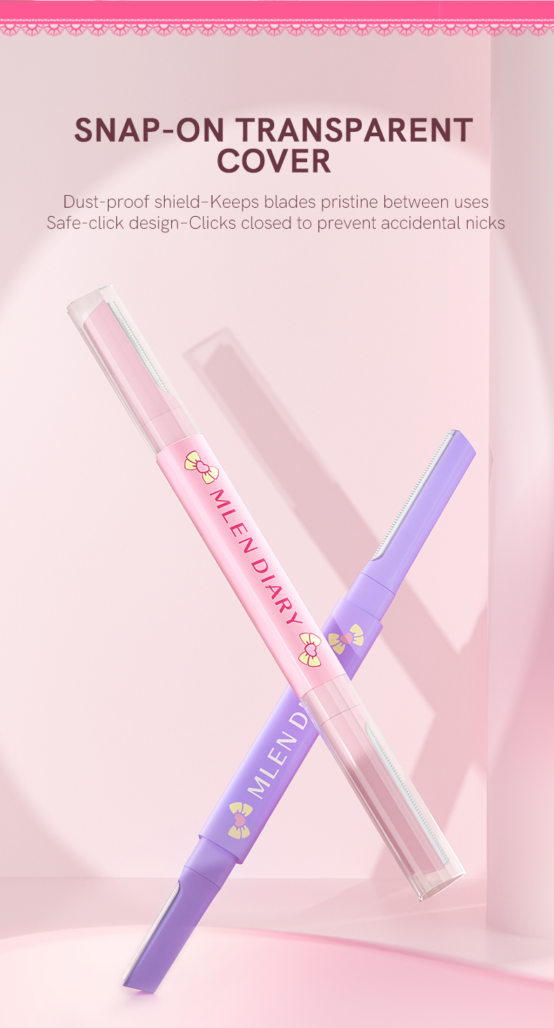 MLEN DIARY Eyebrow Razor Ladies Dedicated Double-Headed Eyebrow Razor ...