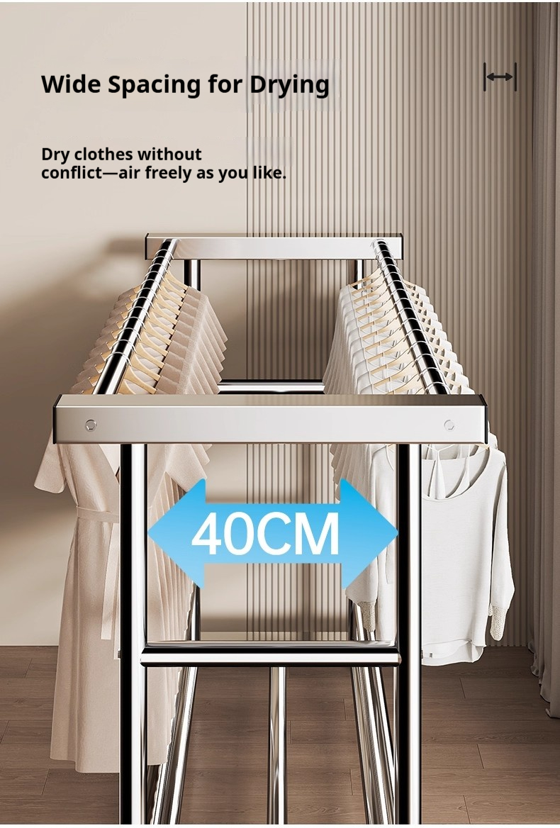Windproof Drying Rack Heavy Duty Clothes Drying Rack Stainless Steel ...