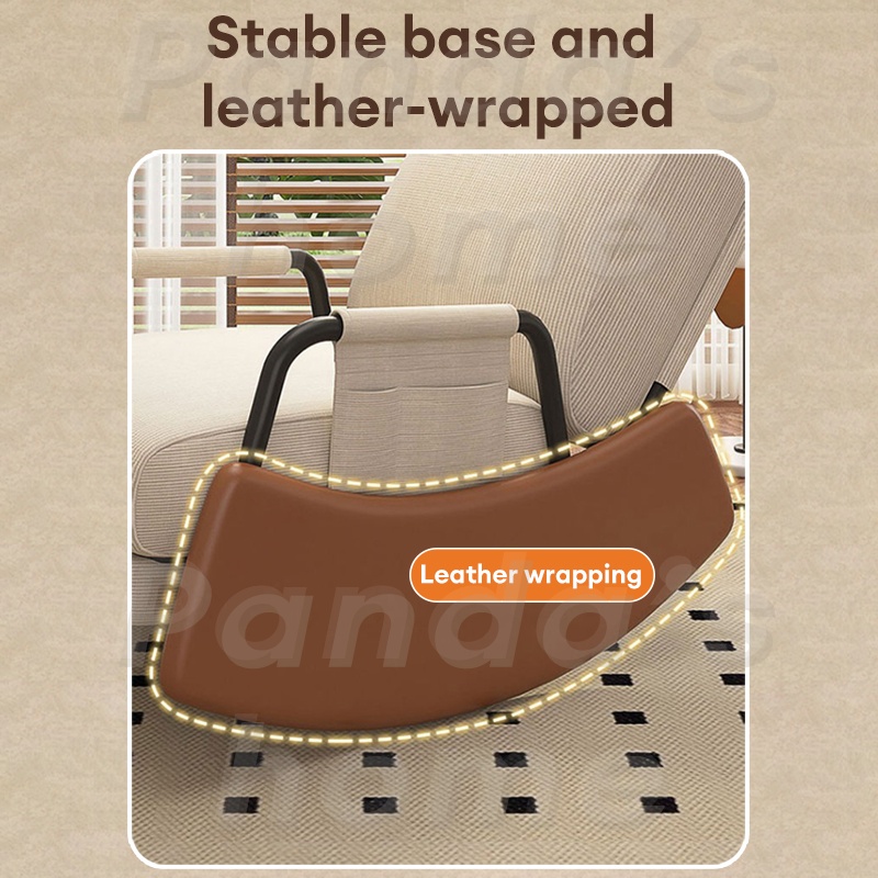 Panda's home Lazy Rocking Chair Adjustable Nordic Bedroom Balcony Nap ...