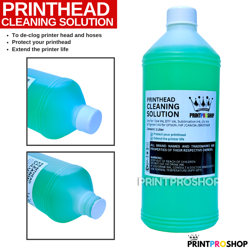 1 Liter Printhead Cleaning Solution Green for Dye ink, Dtf ink ...