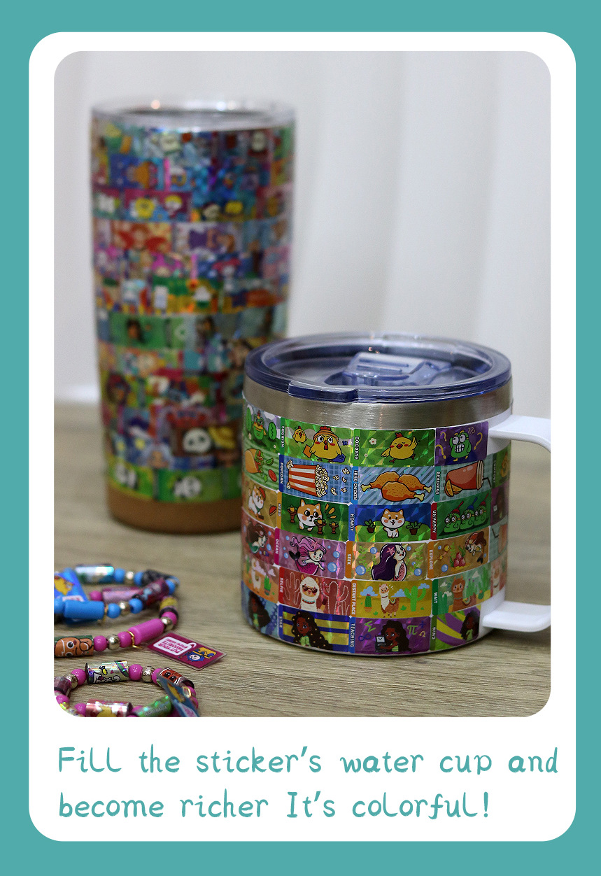 80/160pcs Sticky Rolls Bracelet Wearable & Shareable Sticker Bracelet ...