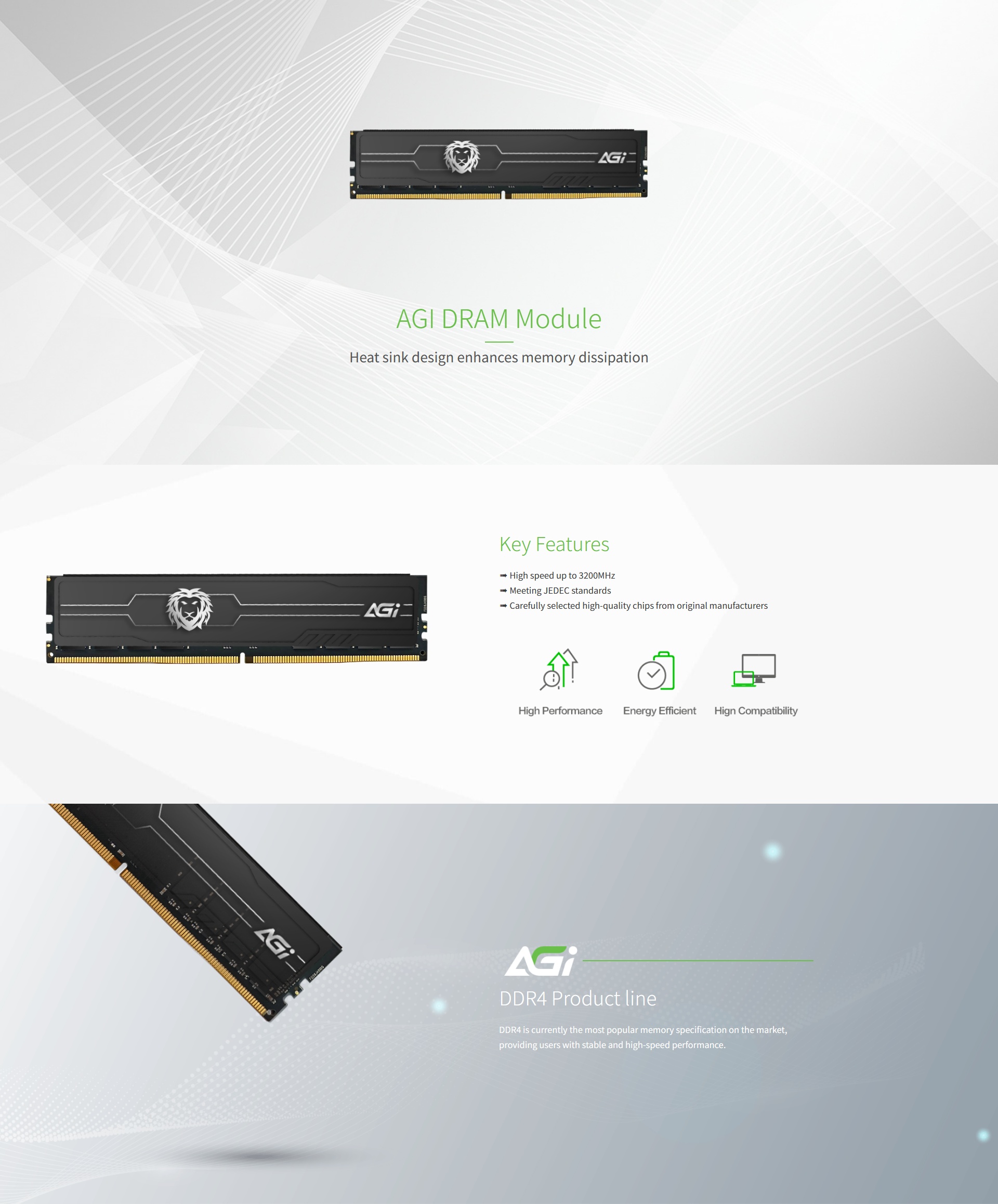 AGI UD138 8GB | 16GB DDR4 3200MHz CL22 1.2V UDIMM Desktop RAM with Heat ...