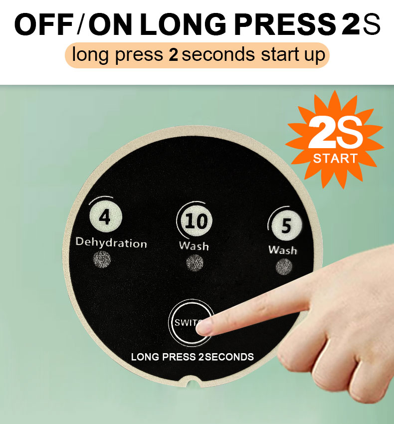 Mini washing machine with blue light sterilization portable household ...