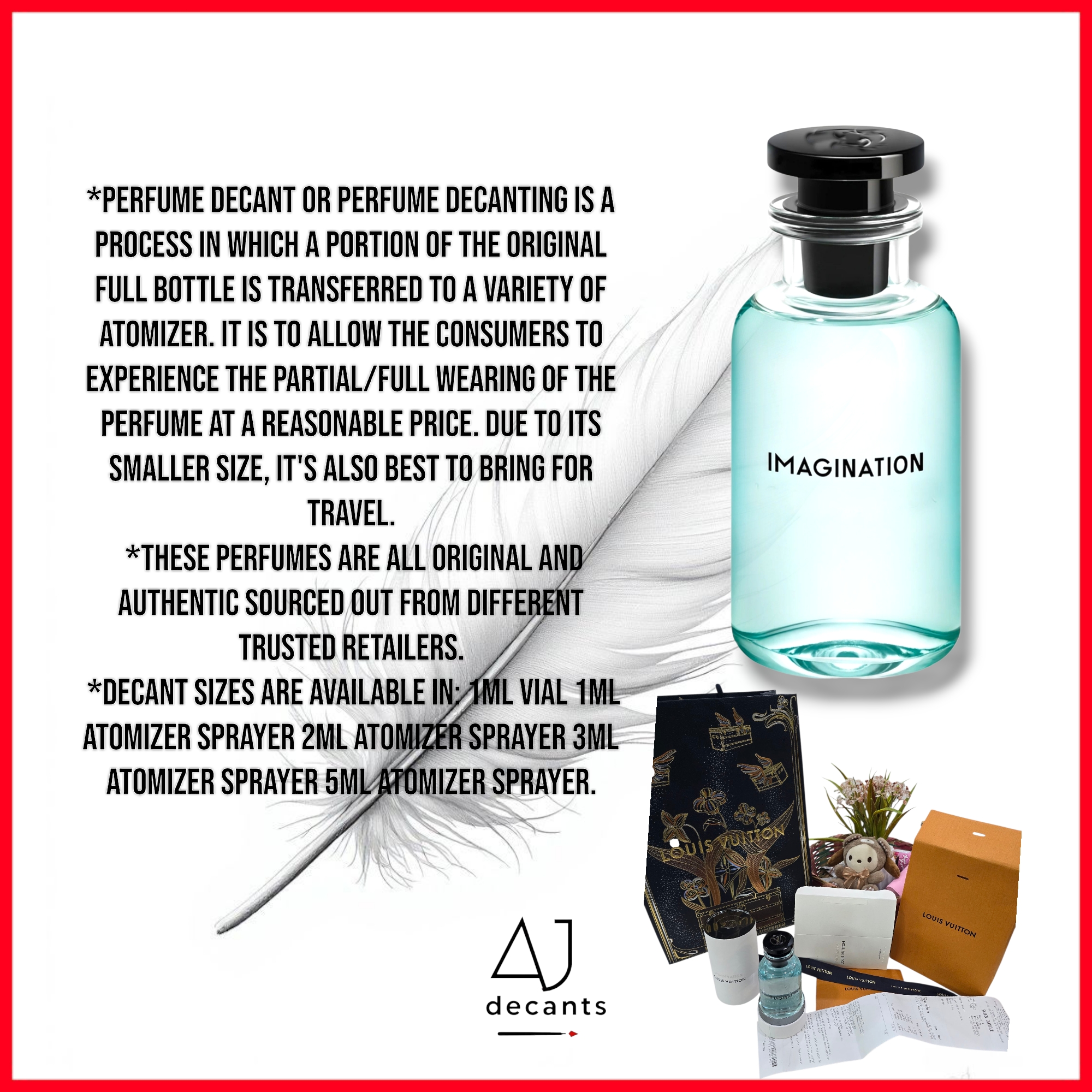 Decant EL VI Imagination Guaranteed Authentic Original Fragrance ...
