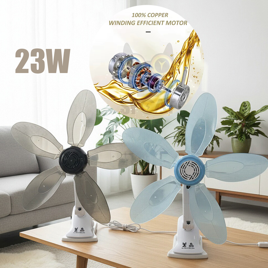 SYCAT Big Fan 5 Blade Clip Fan Big Table/Desk Fan Electric Fan W/ Clip ...