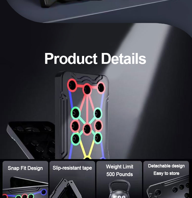 28-Level Adjustable Push Up Board, Thickened Home Fitness System for ...