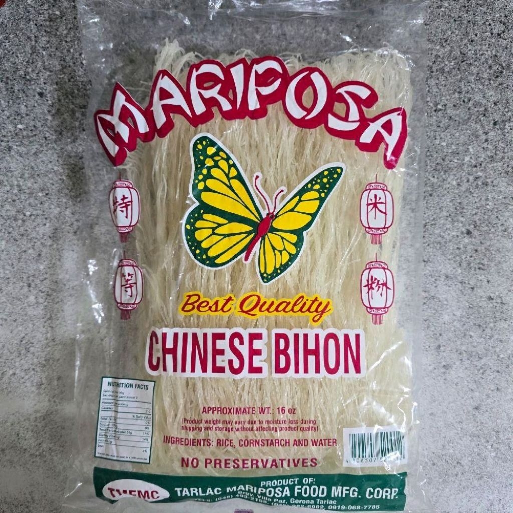 MARIPOSA Chinese Pancit Bihon SUN-DRY BIHON | Shopee Philippines