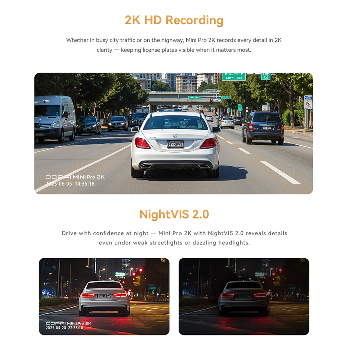 DDPAI Mini Pro 2K Quad HD NightVIS 2.0 Car 24 Hours Parking Monitor ...